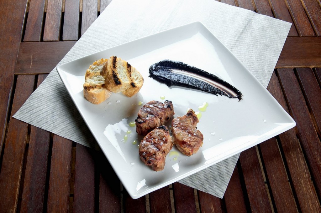 Filet de porc ibèric amb salsa de mostassa i mel